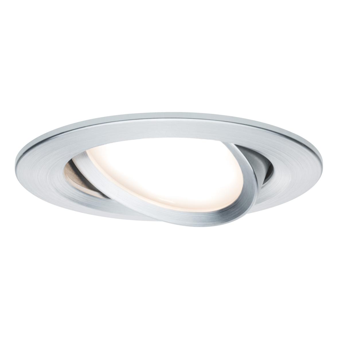 Spot Led Encastrable Orientable Dimmable 220v Alu 7w Gu10 Paulmann 93602
